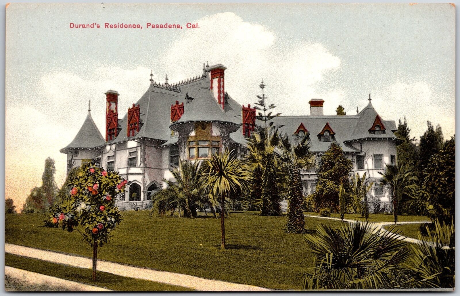Durand's Residence Pasadena California CA Landscapes Mansion House ...