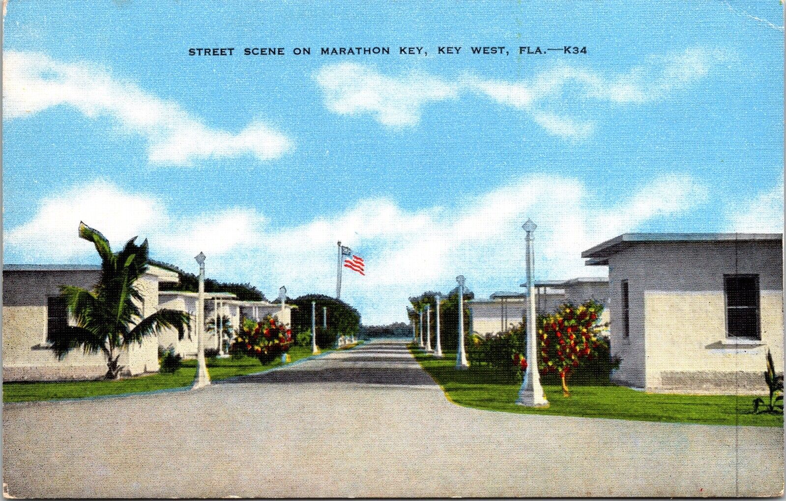 Marathon Key Streetview Key West Florida Tropical Landscape Postcard ...