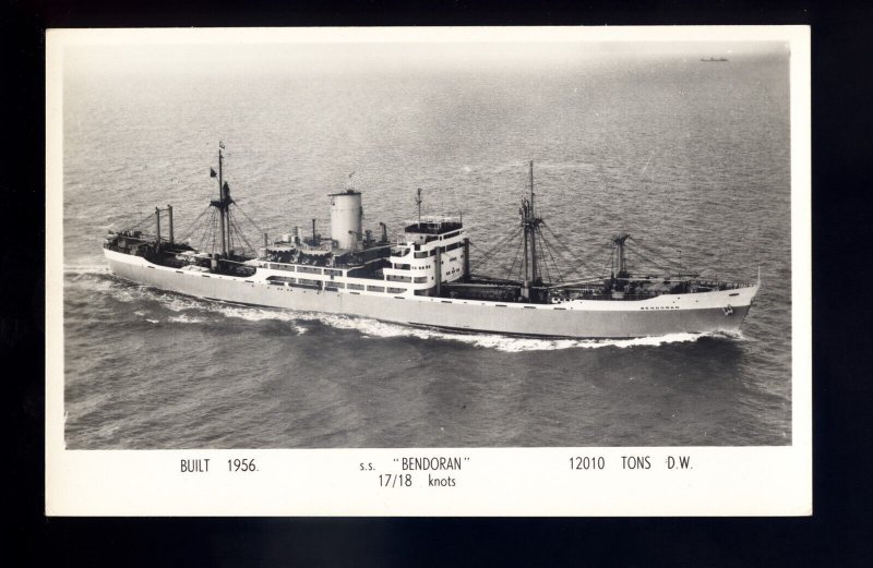 ca0707 - Ben Line Cargo Ship - Bendoran - built 1956 - plainback ...