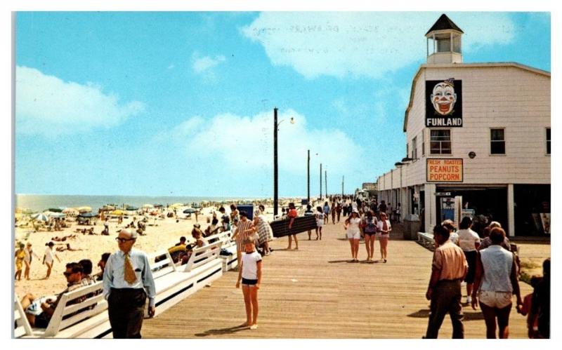 1960s/70s Greetings from Rehoboth Beach Boardwalk and Funland, DE ...