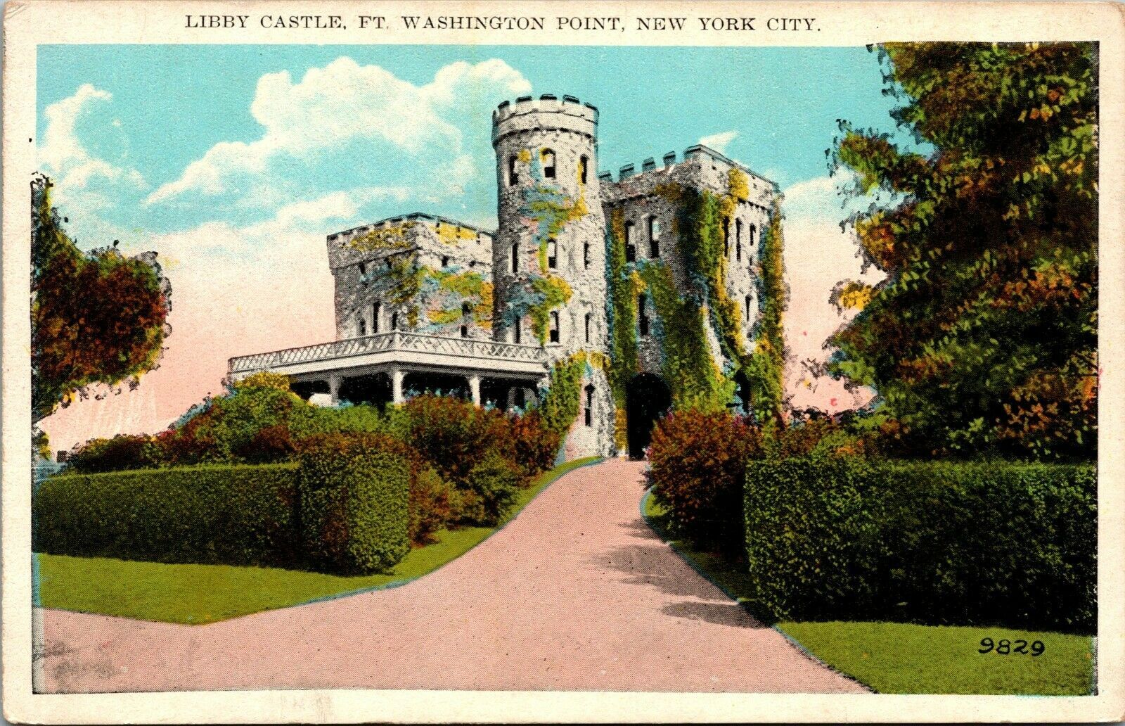 Vtg Libby Castle Ft Fort Washington Park Point New York City NY ...