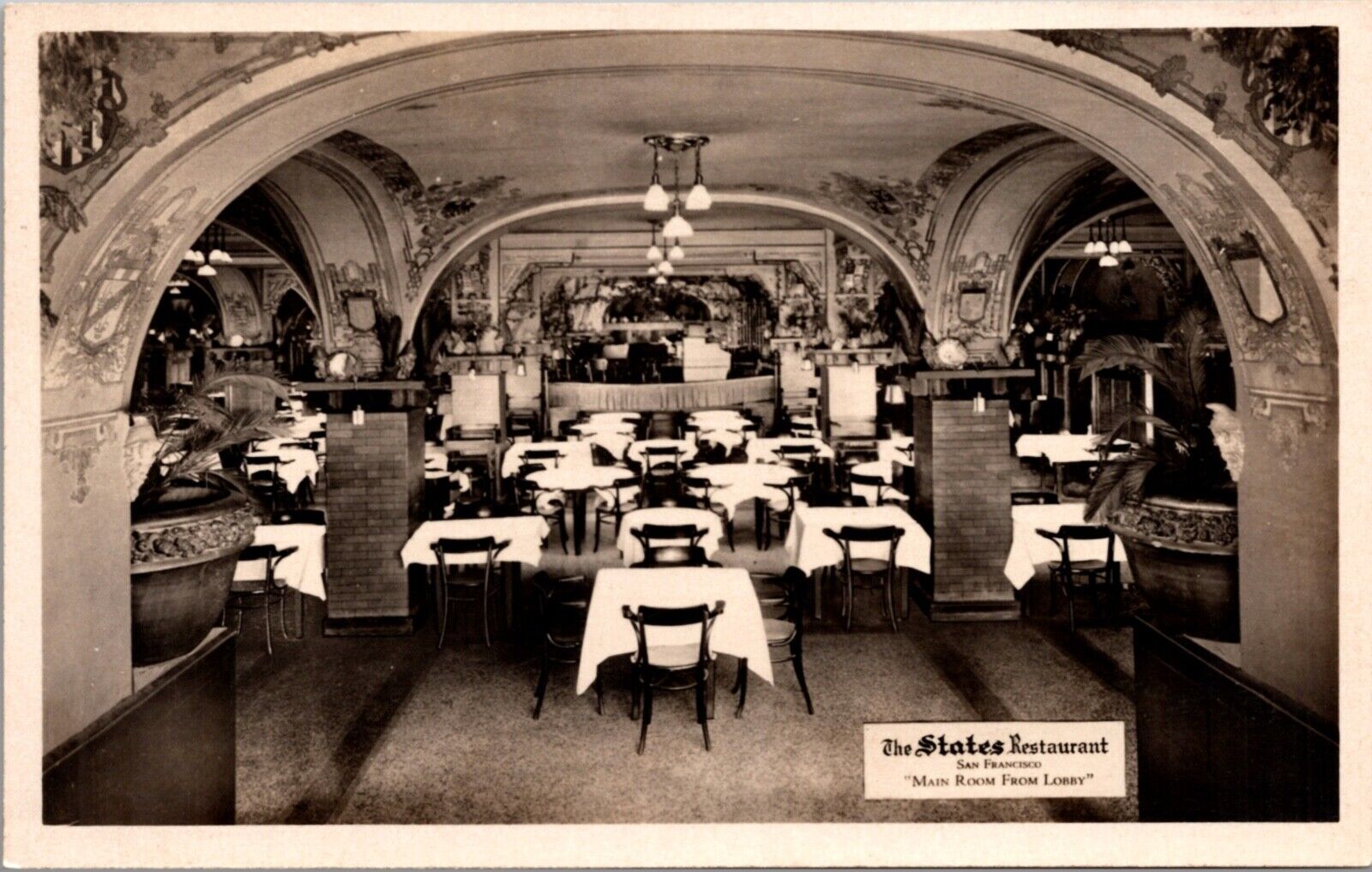 RPPC The States Restaurant, Main Room from Lobby in San Francisco ...