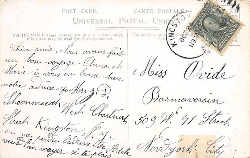 SS Cymric White Star Line Writing on back | Topics - Other, Postcard ...