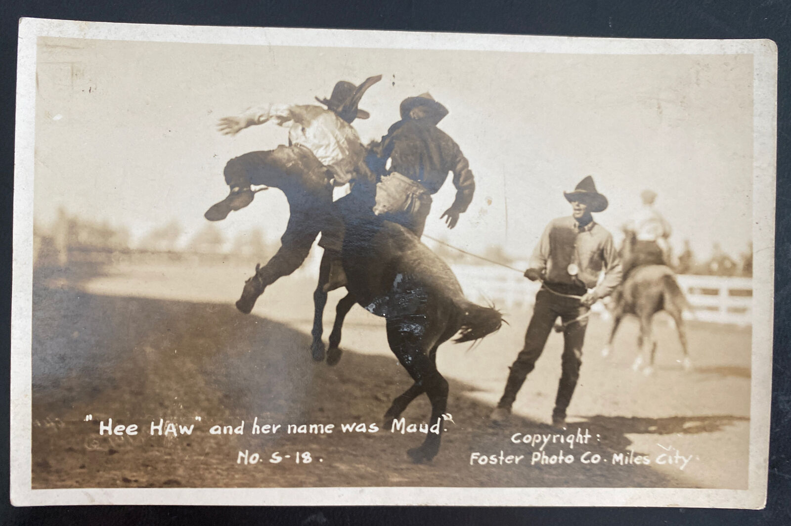 Mint USA RPPC Postcard Hee Haw & Her Name Was Maud Foster Photo Rodeo ...