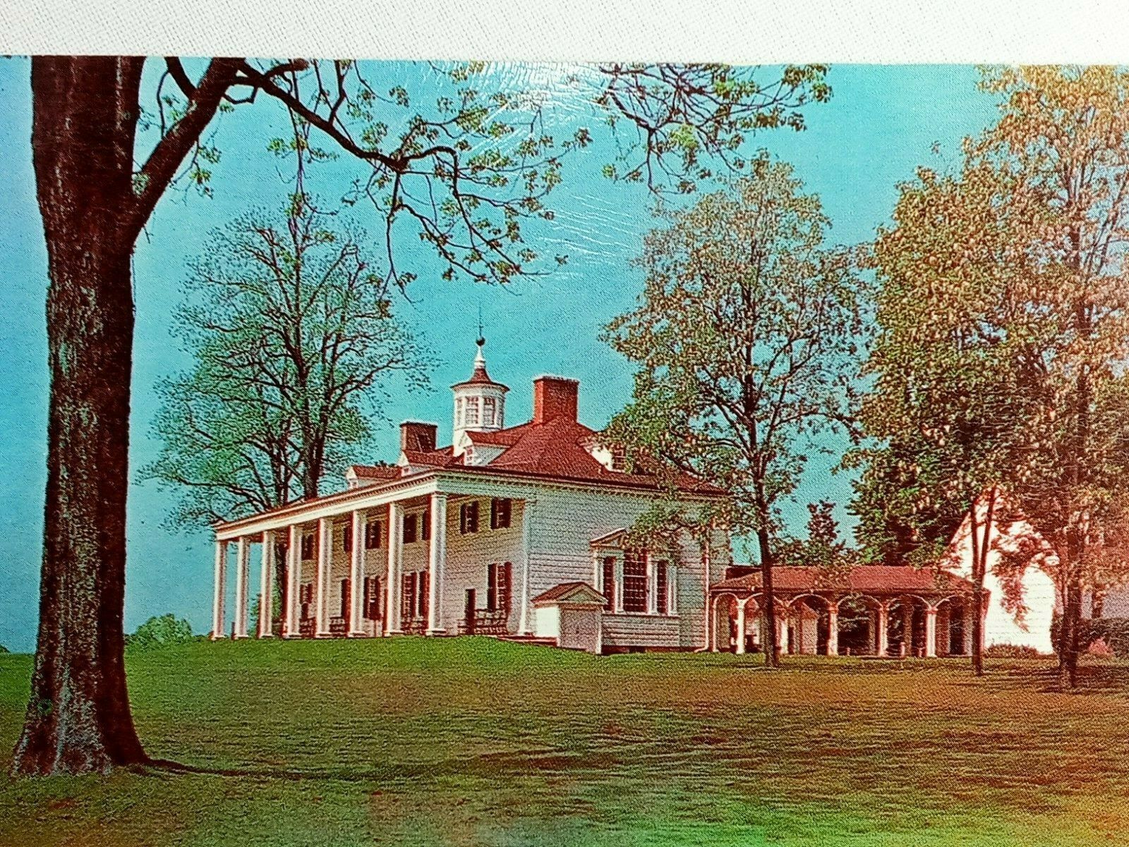 Vintage Postcard Mt. Vernon Home of George and Martha Washington VA ...