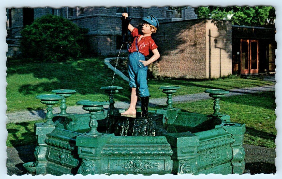 HOULTON, Maine ME ~ Monument Park "BOY WITH THE LEAKING BOOT" Statue ...
