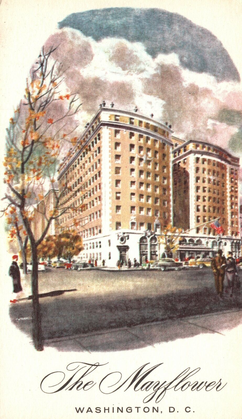 Vintage Postcard 1910's View of The Mayflower Building Washington D. C ...