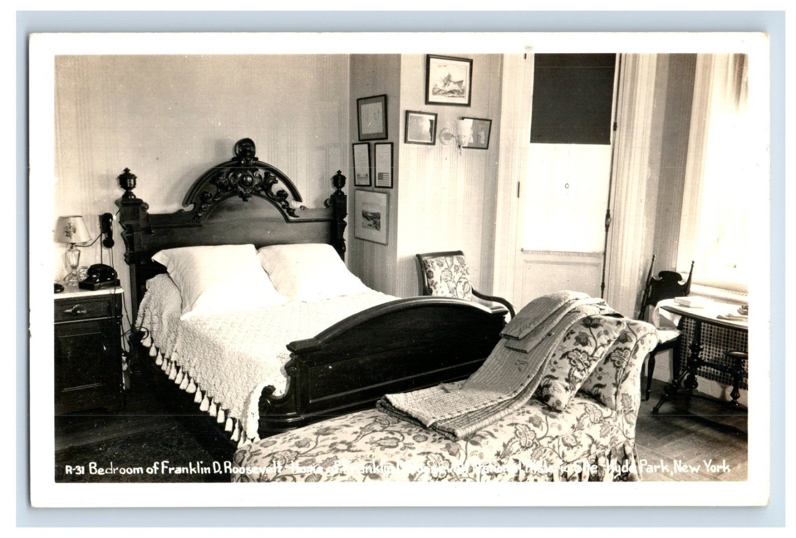 Vintage RPPC Bedroom Of Franklin Roosevelt New York P203E | United ...