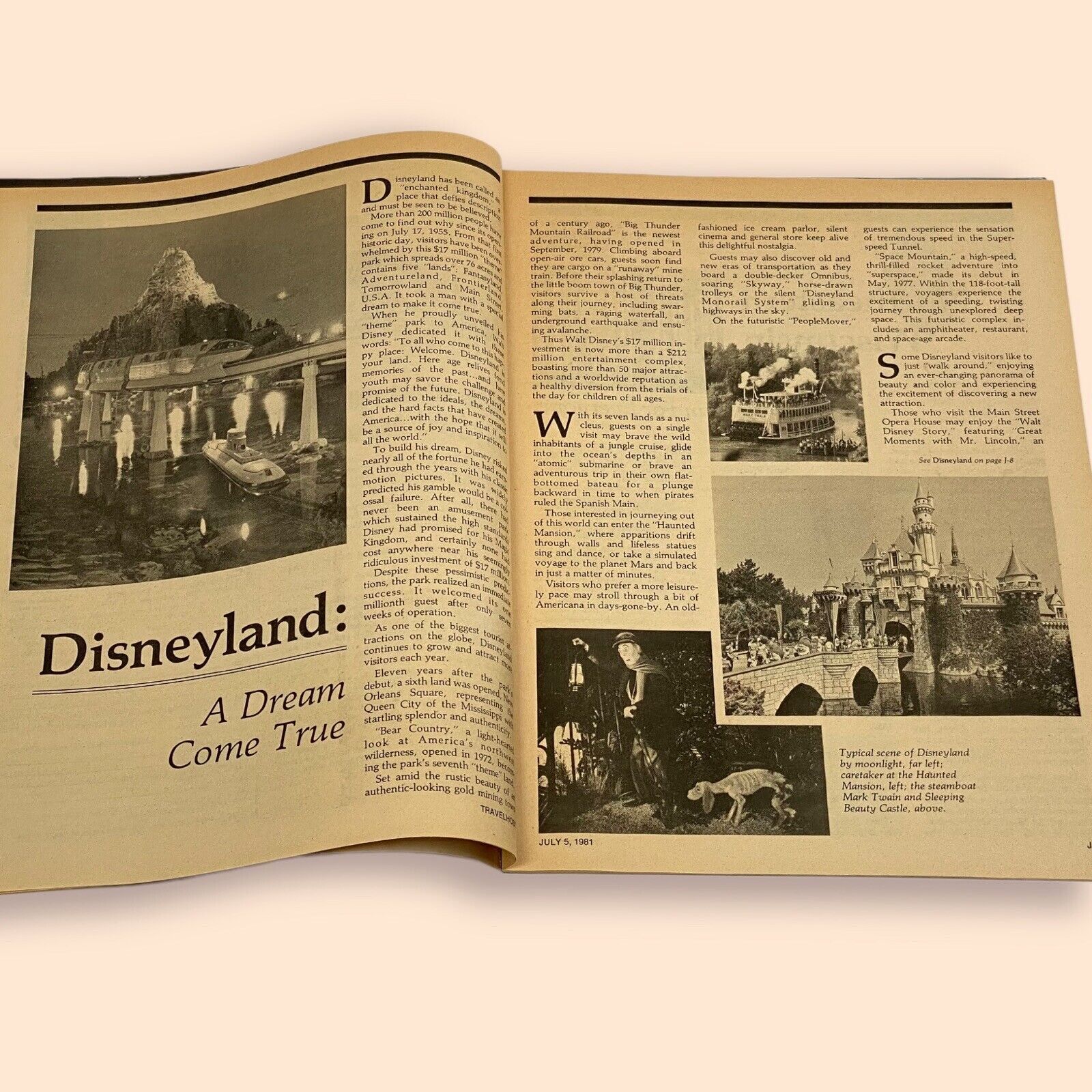 1981 Travelhost Magazine - Disneyland, Indianapolis Mayflower Classic ...