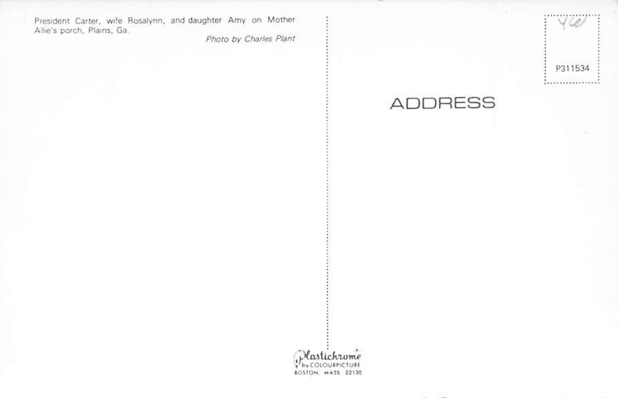 President Carter, wife Roslyn and daughter Amy President Carter, wife ...