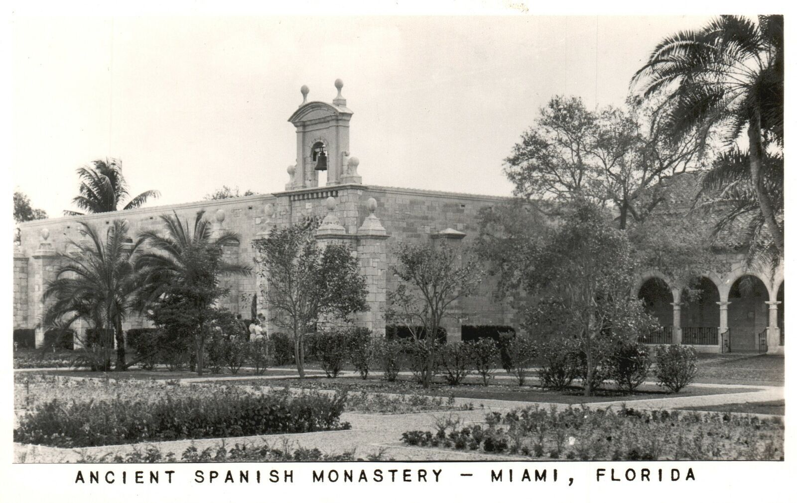 Postcard 1920's Ancient Spanish Monastery Building Miami Florida ...