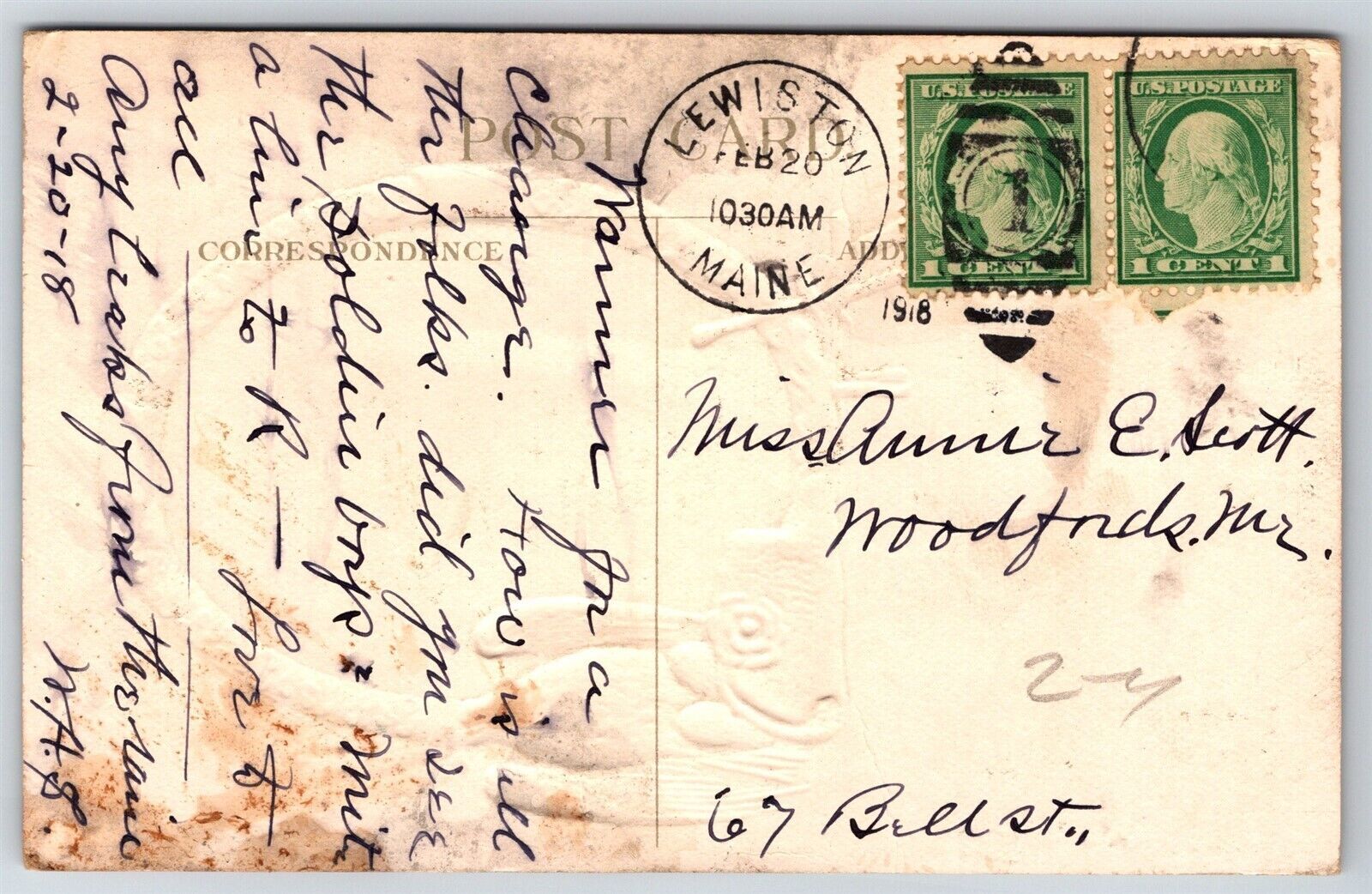 President George Washington Candlestick Farewell Address Eagle C1918 ...