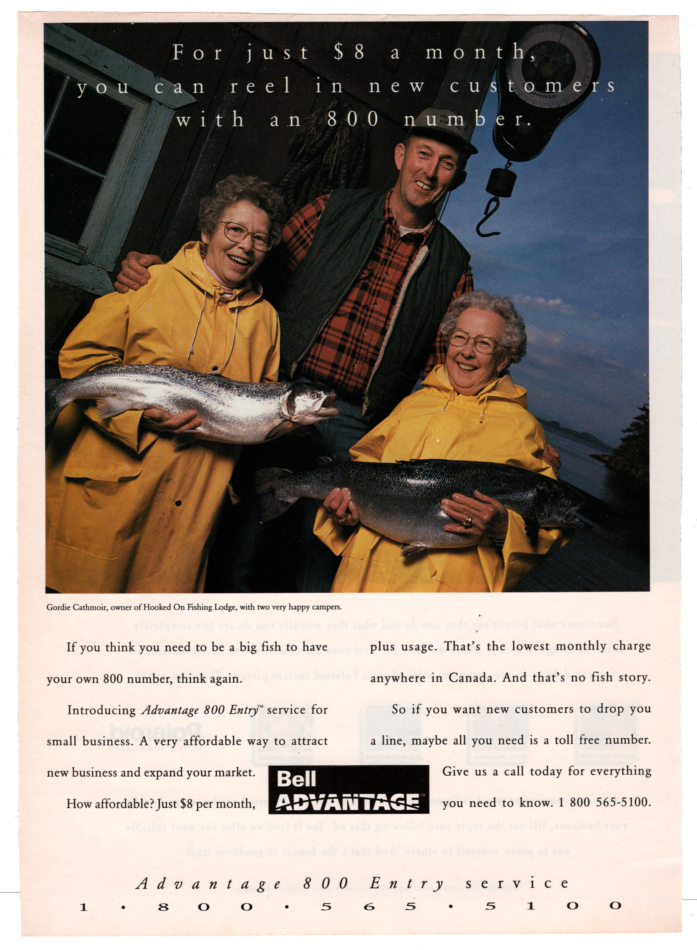 Bell Advantage - 1990's Vintage Ad ($8 a Month of a 800 Number ...