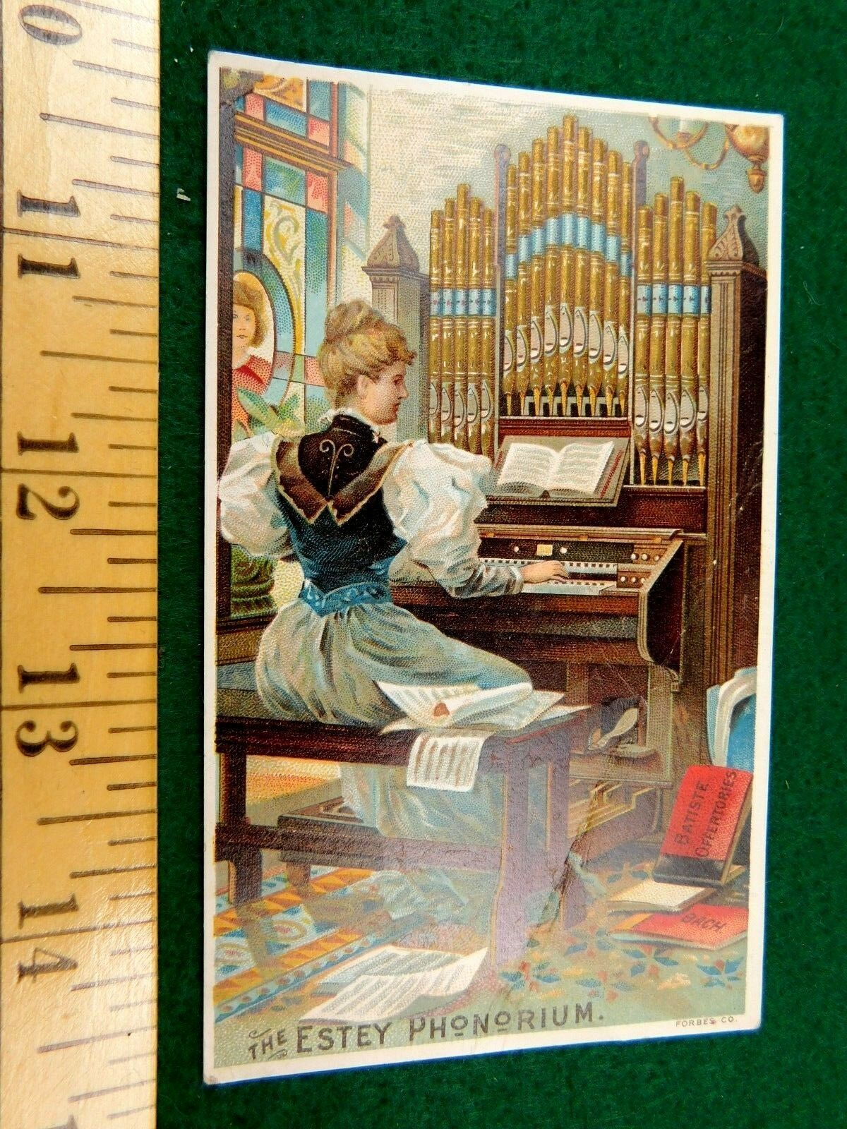 Lovely Lady Playing An Estey Organ, Bach Batiste Sheet Music Victorian ...