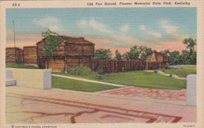 Kentucky Old Fort Harrod Pioneer Memorial State Park Curteich | United ...
