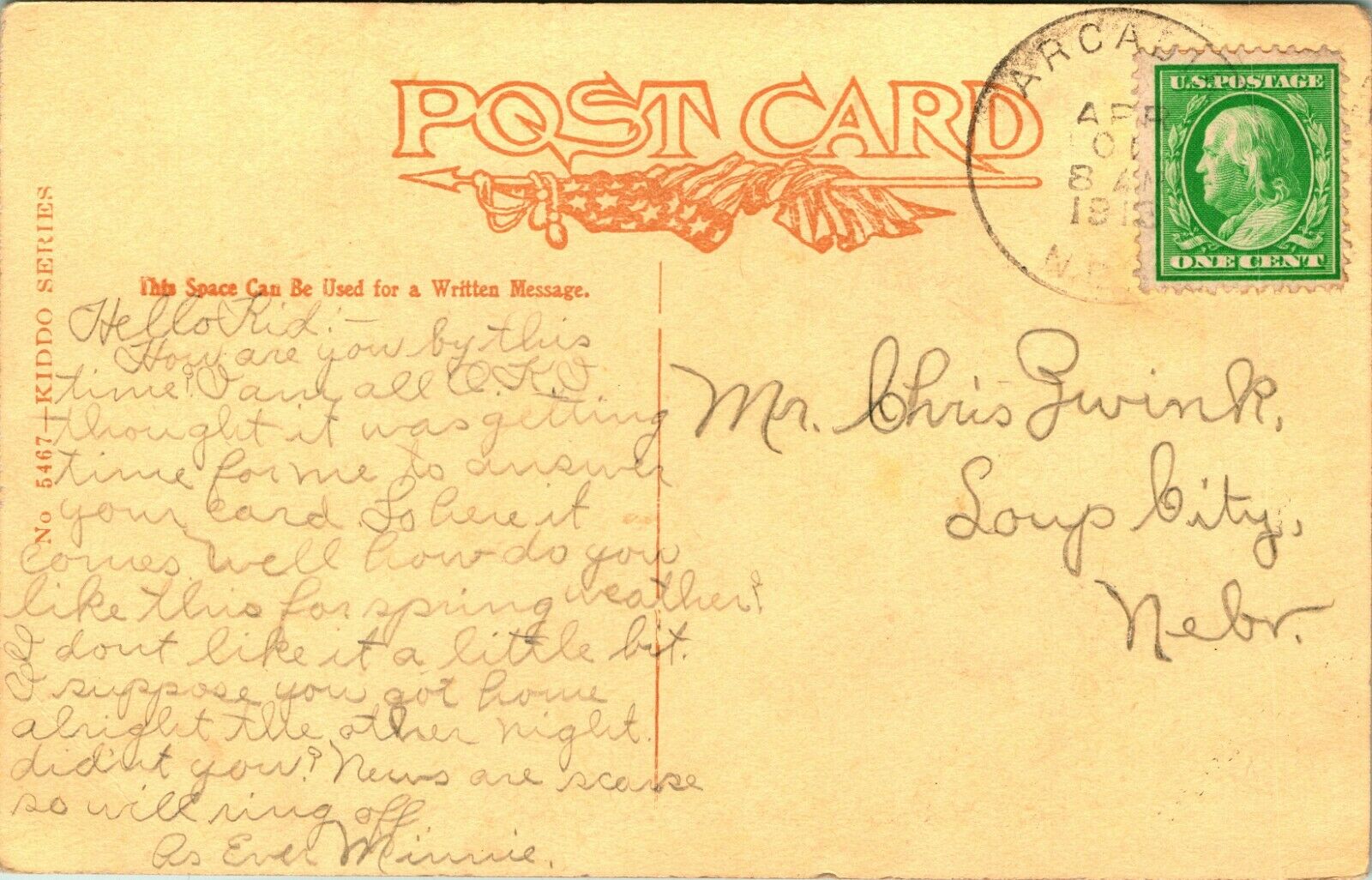 Vintage Humor Postcard 1913 Vincent Colby - Just One Darn Thing After ...