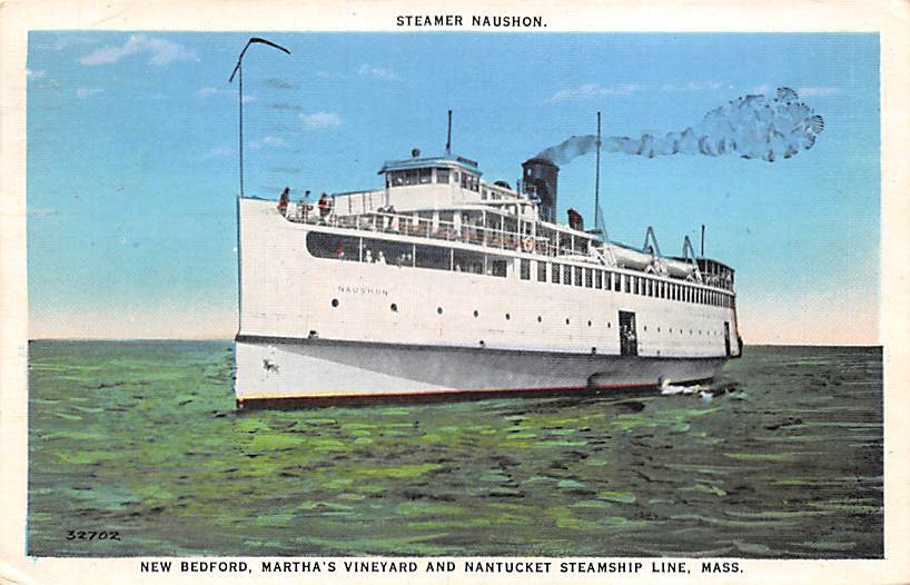 Naushon New Bedford Marthas Vineyard & Nantucket Steamboat Line Steamer ...