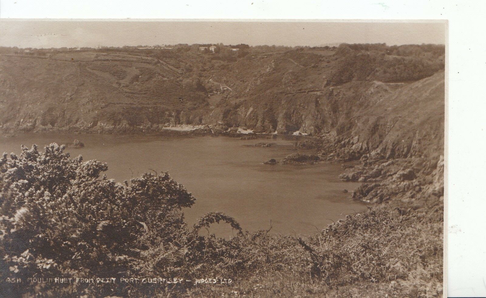 Channel Islands Postcard - Moulin Huet from Petit Port - Guernsey - Ref ...