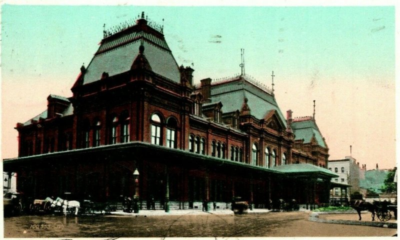 Vtg Postcard 1910 Bonaventure Station Montreal Canada- V & Sons Pub ...