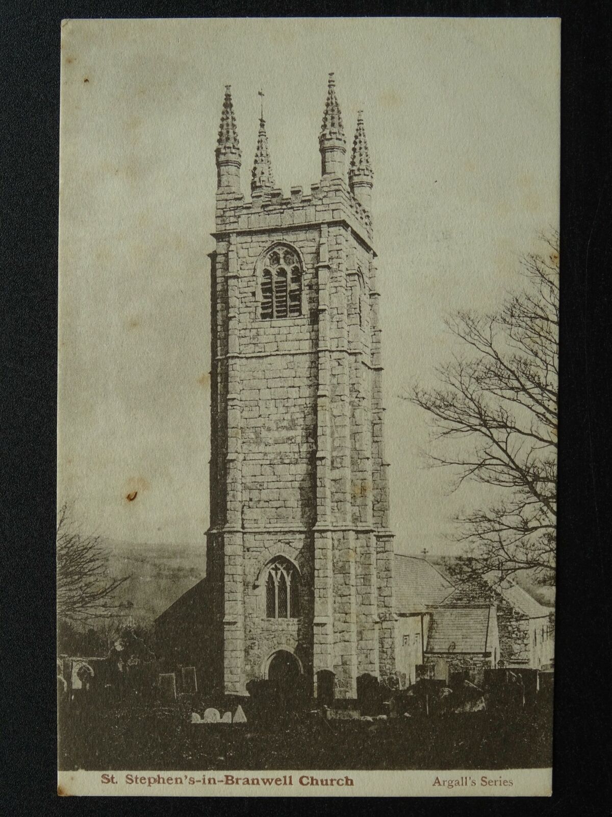 CORNWALL St. Stephen's in Branwell Church 1903 Postcard by Argall's ...