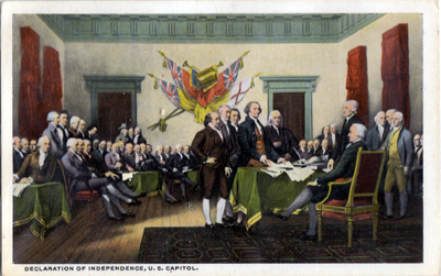 Washington DC - DECLARATION OF INDEPENDENCE painting at US Capitol ...