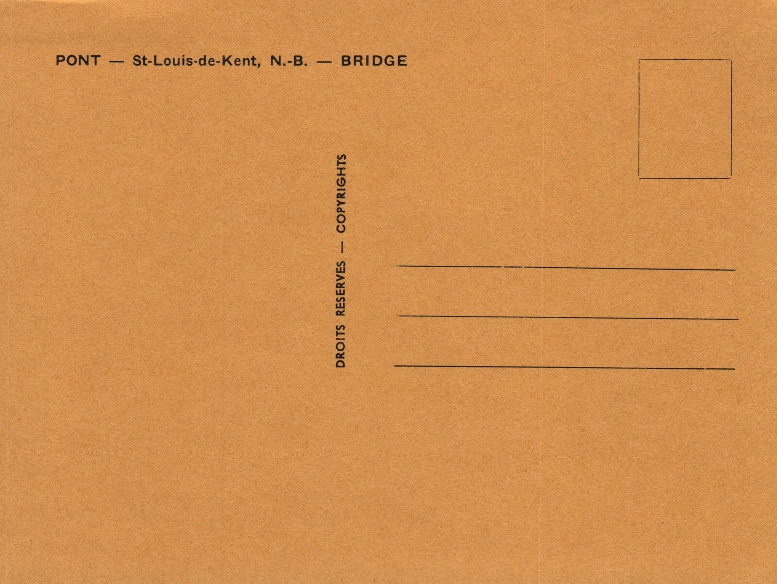 Vintage Continental Size Postcard Bridge at ST. Louis-De-Kent New ...