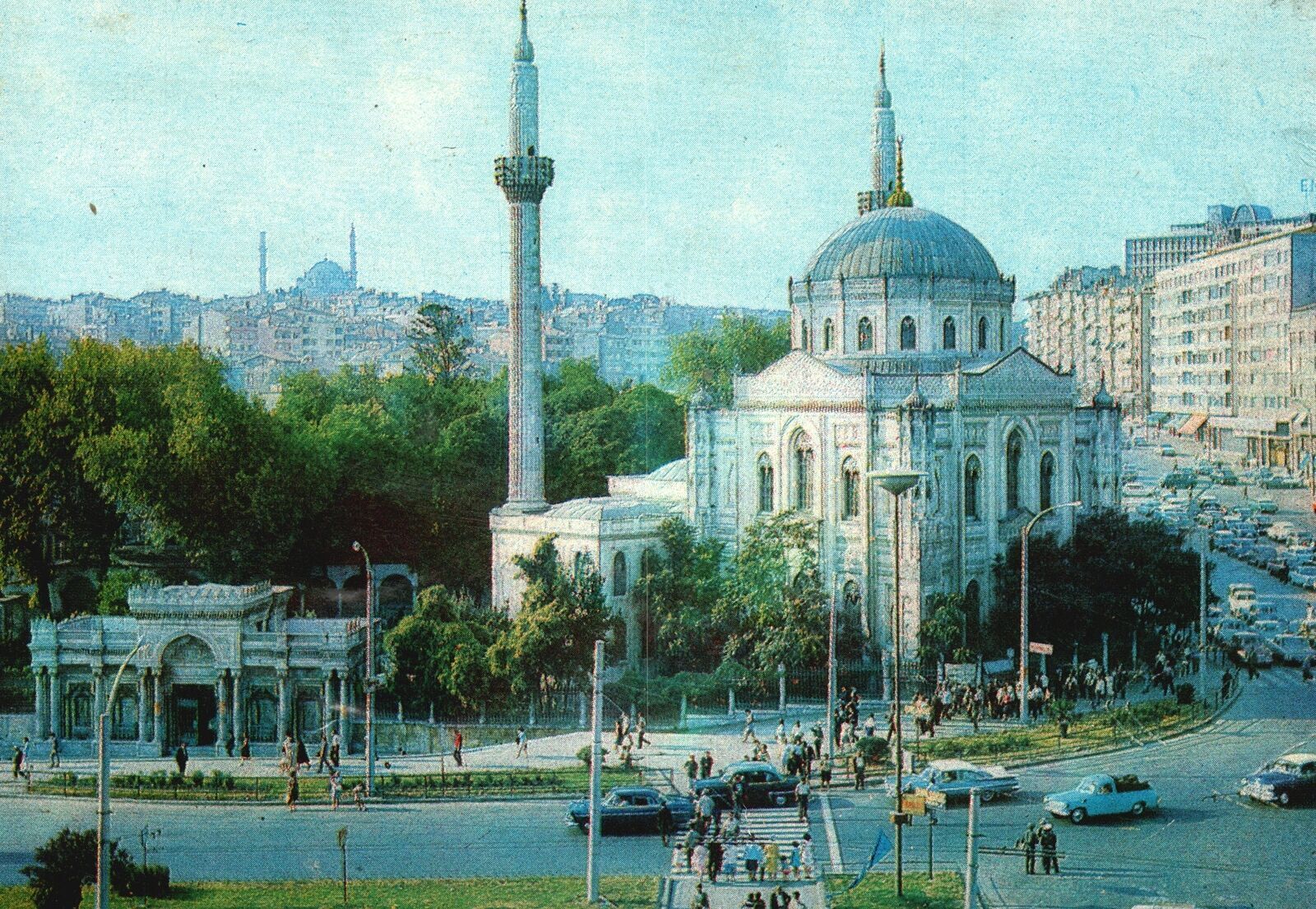 Vintage Postcard Pertevniyal Valide Sultan Ottoman Imperial Mosque ...