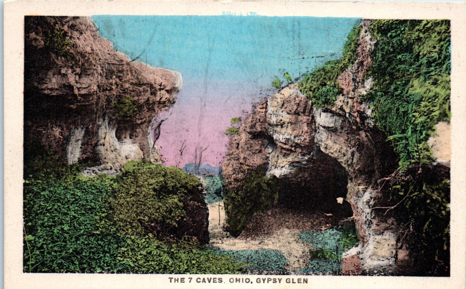 1920s The 7 Caves Gypsy Glen near Bainbridge OH Postcard | United ...