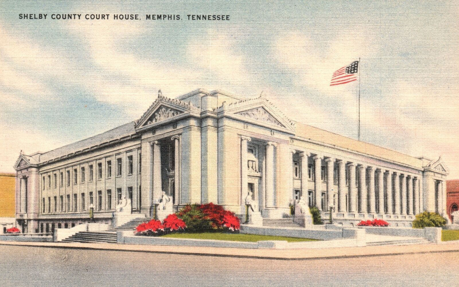 Vintage Postcard Shelby County Courthouse Historic Building Memphis ...