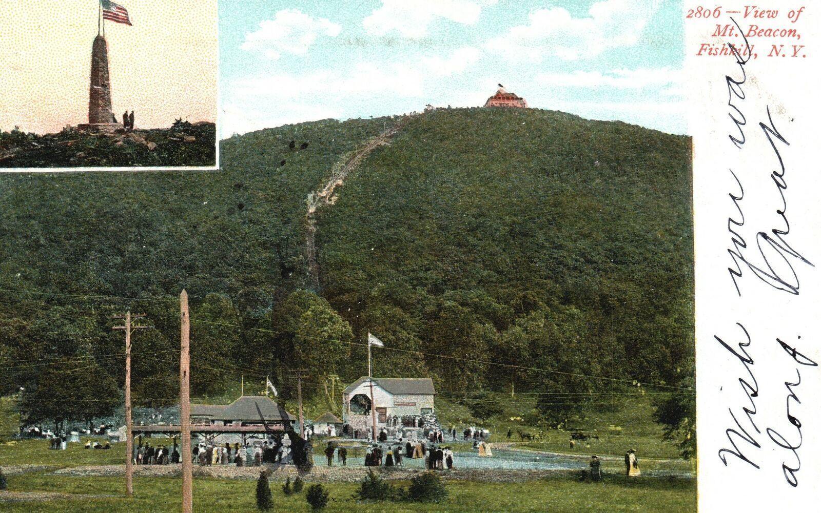 Vintage Postcard 1908 View of Mt. Beacon Fishkill New York N.Y ...