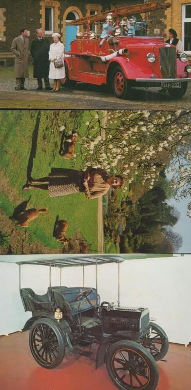Queen Elizabeth II with Fire Engine Daimler Car 3x Sandringham Museum ...