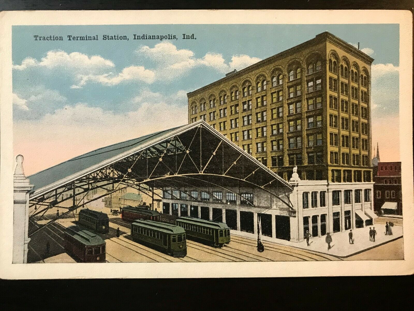 Vintage Postcard 1915-1930 Traction Terminal Station Indianapolis ...