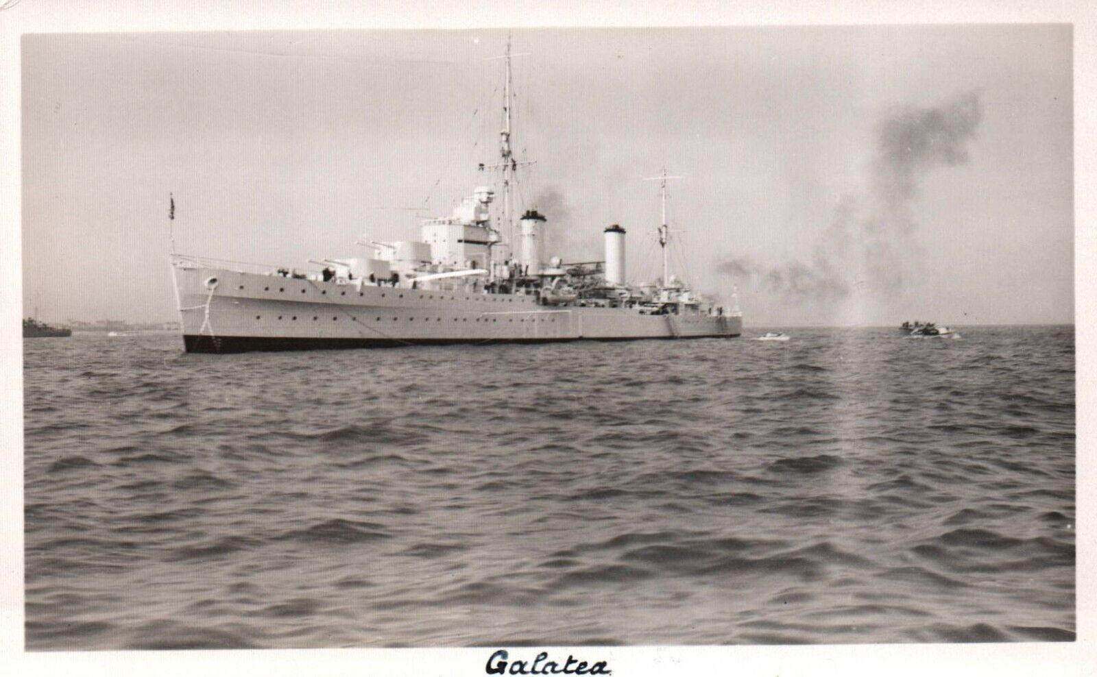 RPPC Photo British Royal Navy HMS Belfast Galatea | Europe - United ...