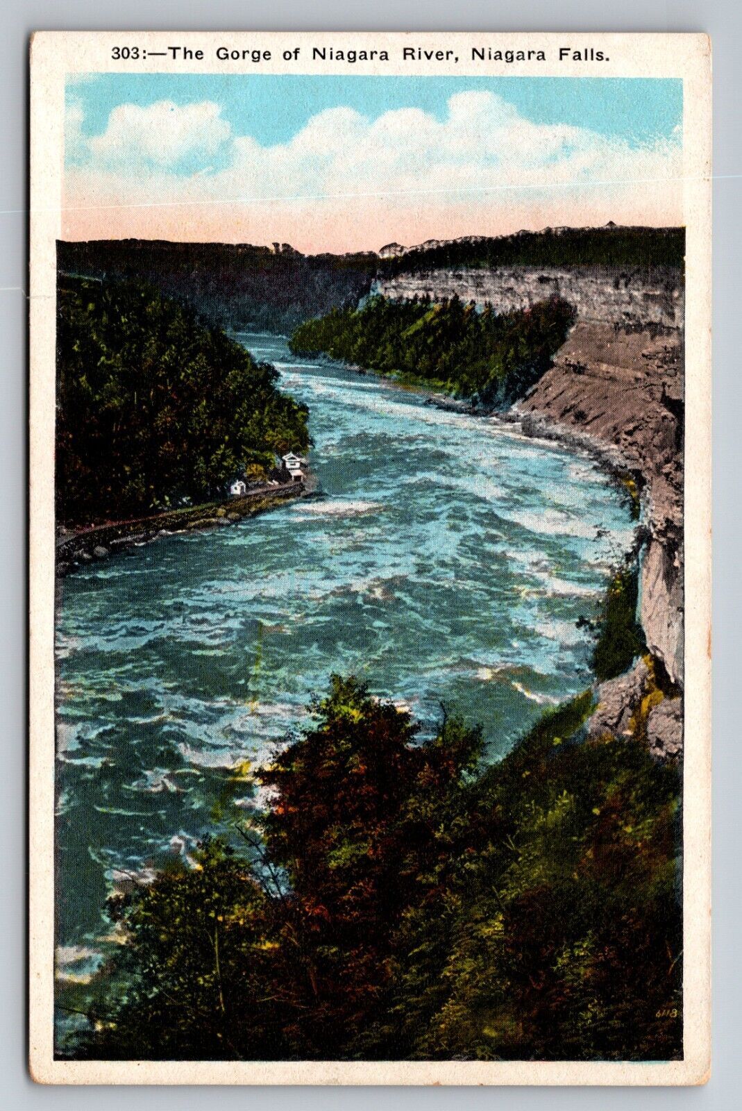 The Gorge Of Niagara River Niagara Falls New York Vintage Unposted ...