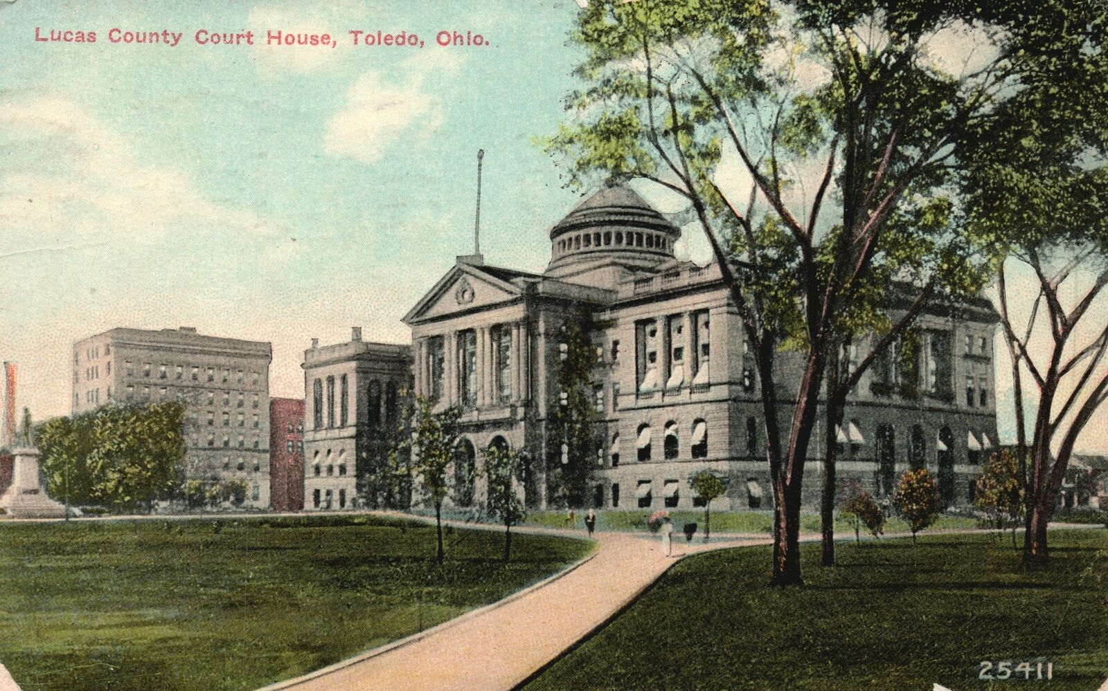Vintage Postcard 1910's Lucas County Court House Historic Building ...