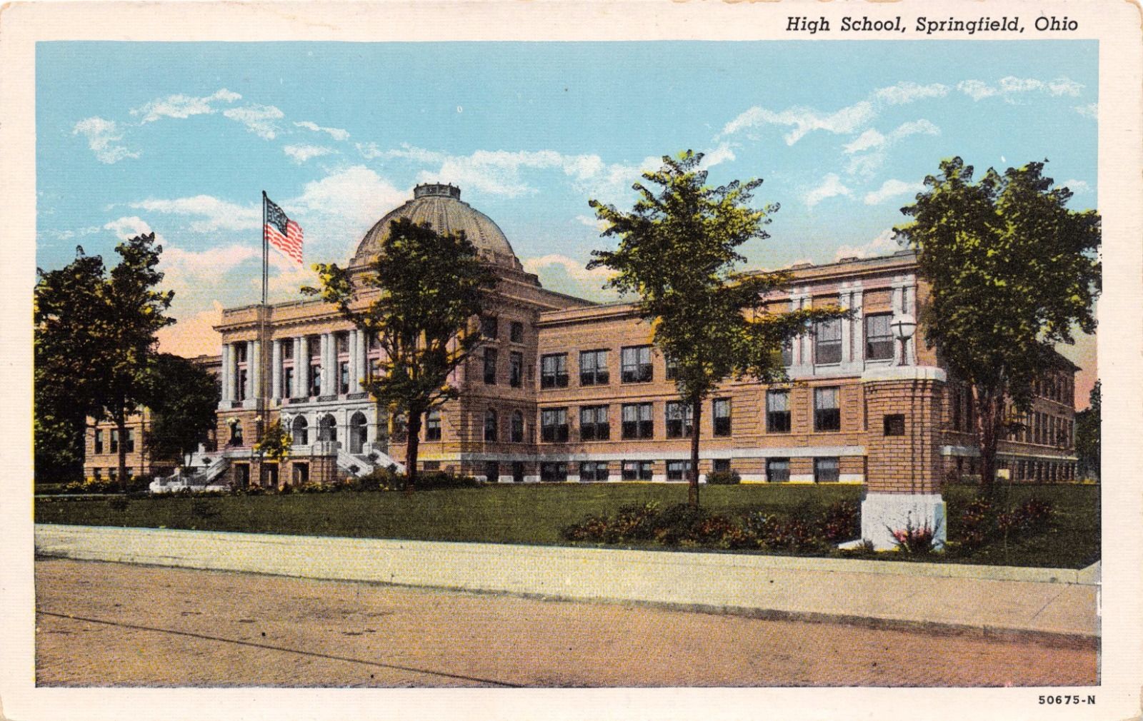 Springfield Ohio South High School~Freed News Company Postcard 1920s ...