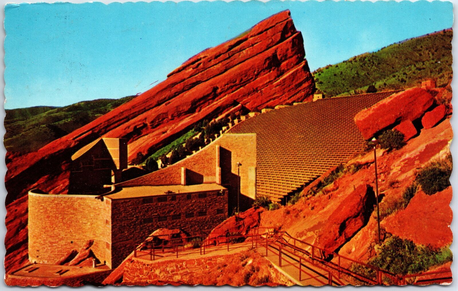 Vintage Postcard the Famous RED Rock Natural Amphitheatre Denver ...