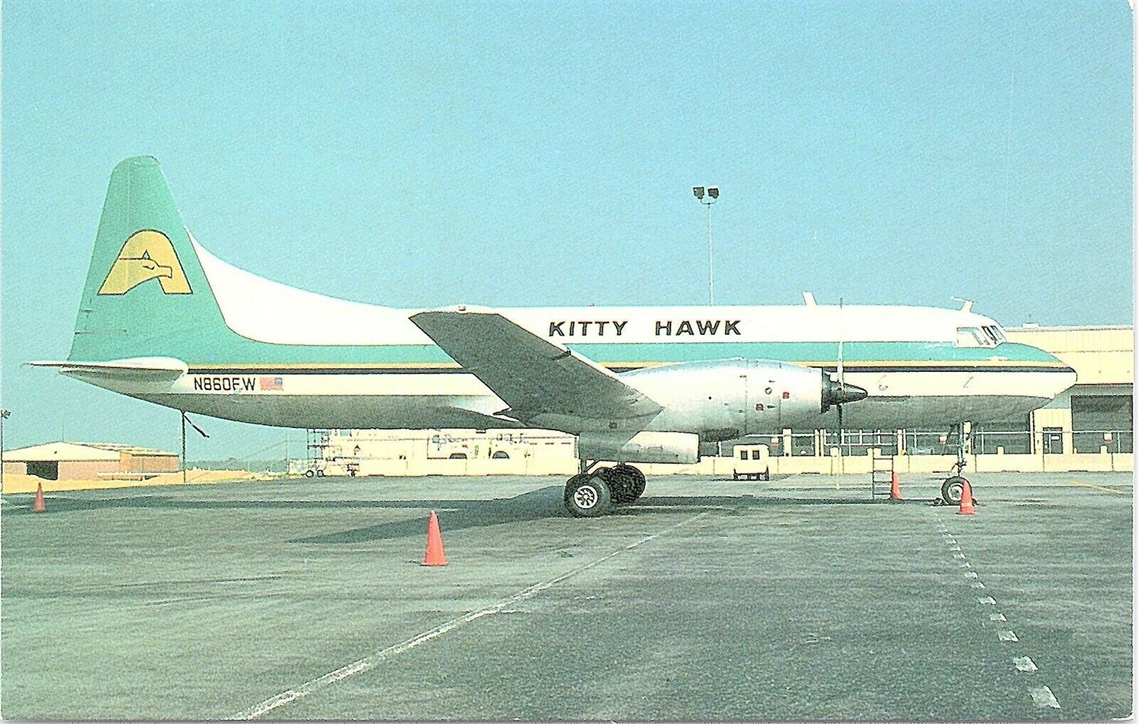 Postcard~Kitty Hawk Air Cargo~Convair CV-640~Airplane~Vintage~A63 ...