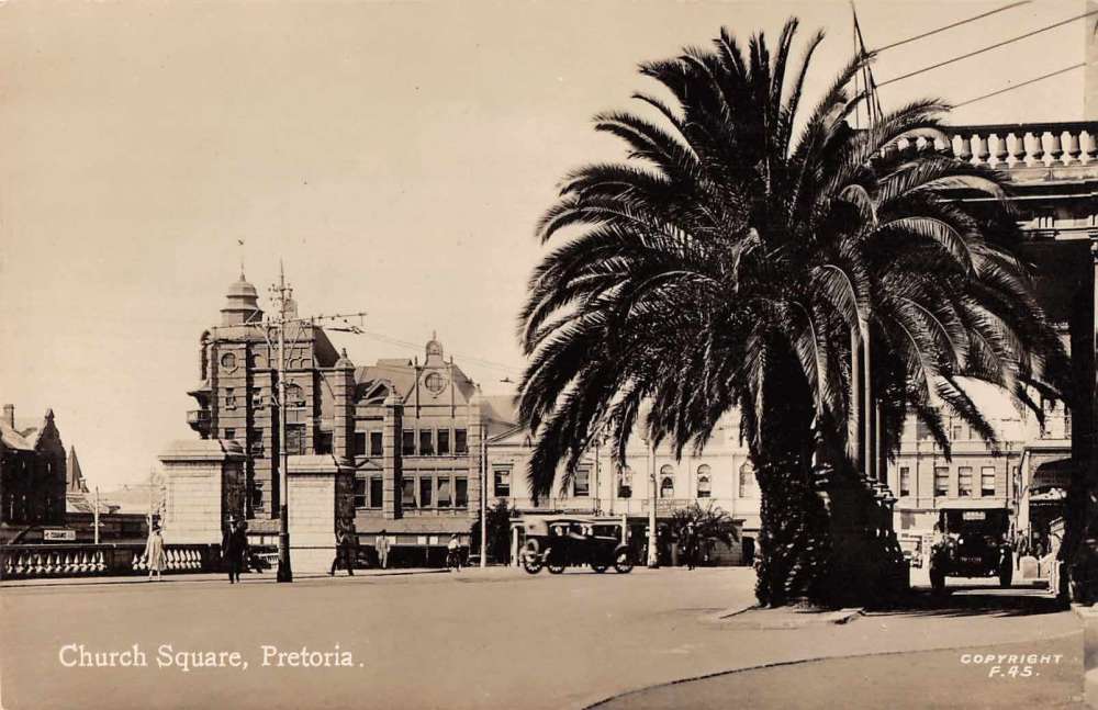 Pretoria South Africa Church Square Real Photo Antique Postcard J66926 ...