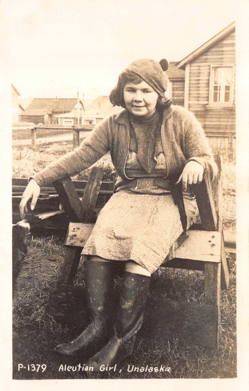 Real Photo Postcard Aleutian Girl in Unalaska, Alaska~109670 | United ...