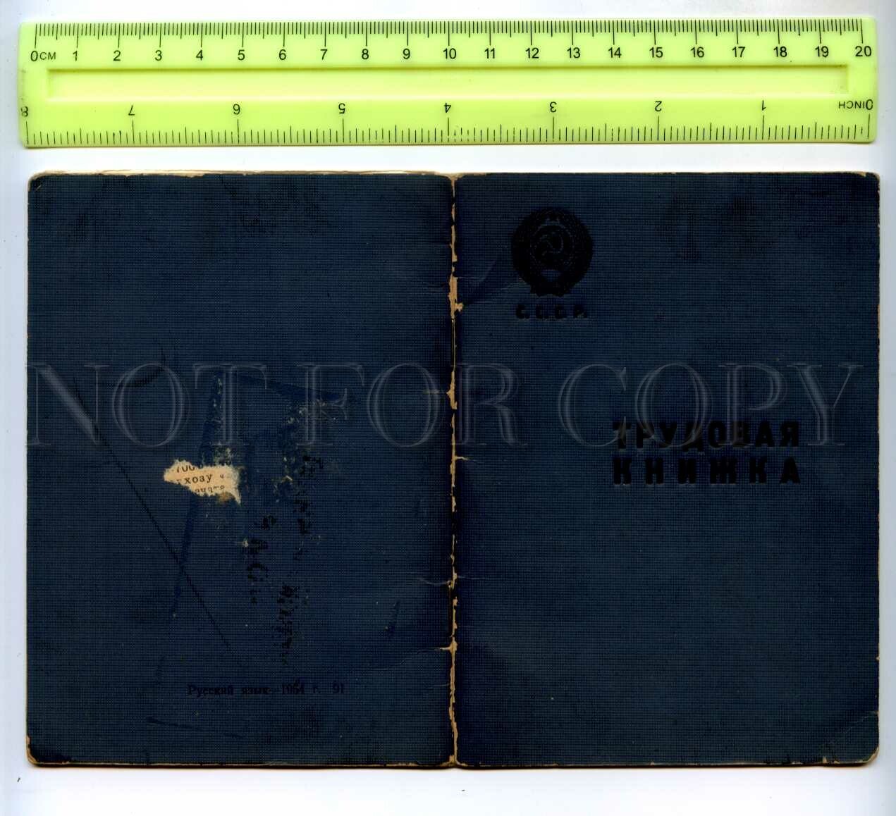 466783 1956 work book employment history record service Ternovskaya ...