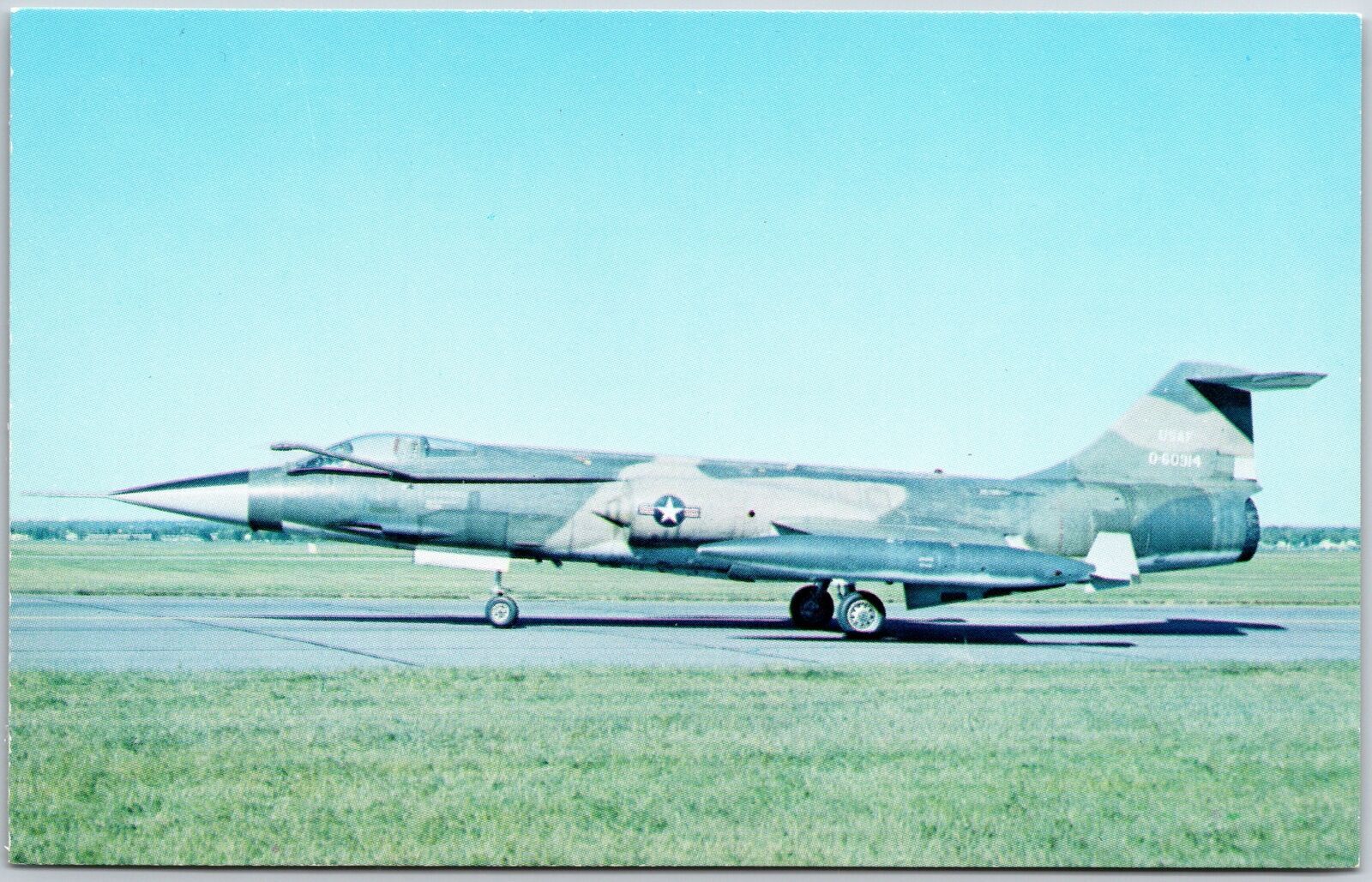 Lockheed F-104C Starfighter One General Electric Aircraft Postcard ...