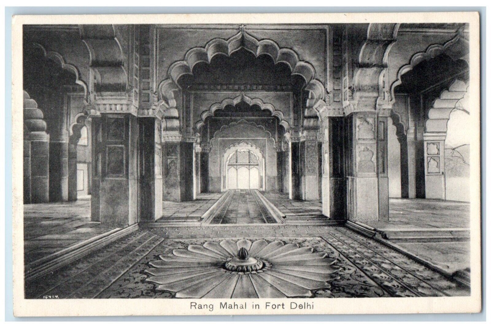 Rang Mahal Fort Delhi India, Interior View In The Center Graceful Hall ...