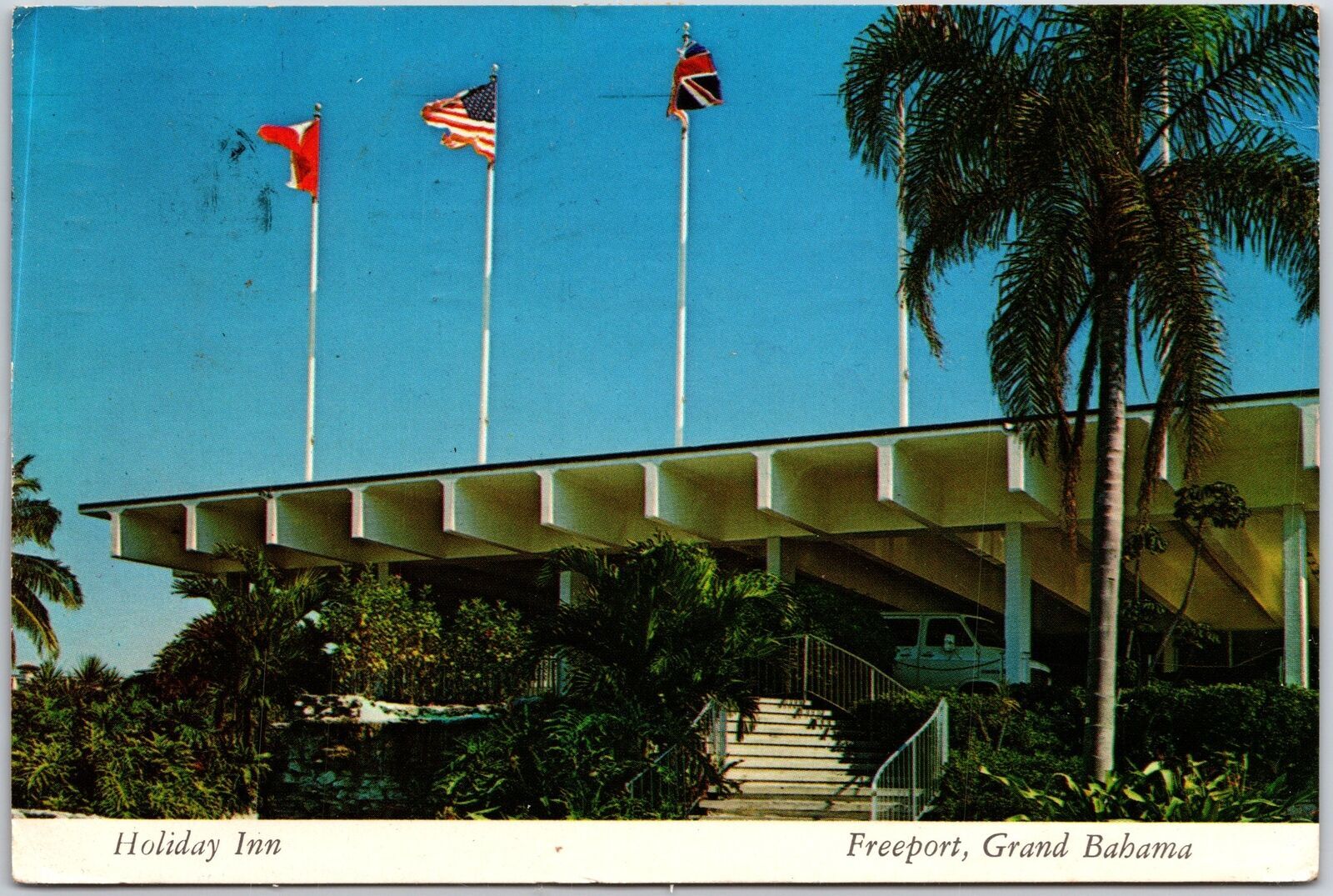 1975 Holiday Inn Freeport Grand Bahama Stairway Entrance Posted ...