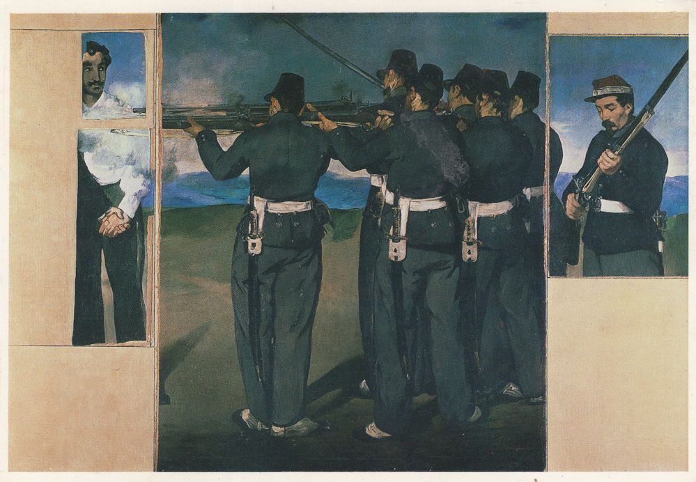 Edouard Manet The Firing Party Tate Gallery Painting Postcard | Topics ...