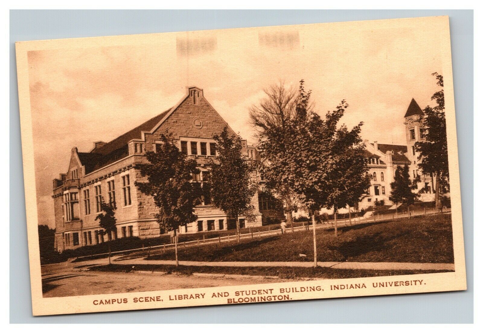 Vintage 1910's Postcard Library Student Building Indiana University ...
