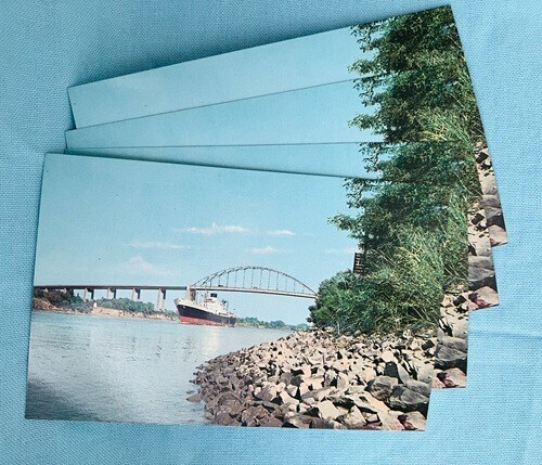 St. Georges Delaware High Level Bridge, Chesapeake - Lot of 4 Postcards ...