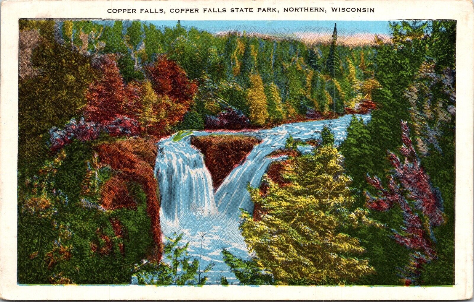 Copper Falls State Park Northern Wisconsin Scenic Landscape Aerial WB ...