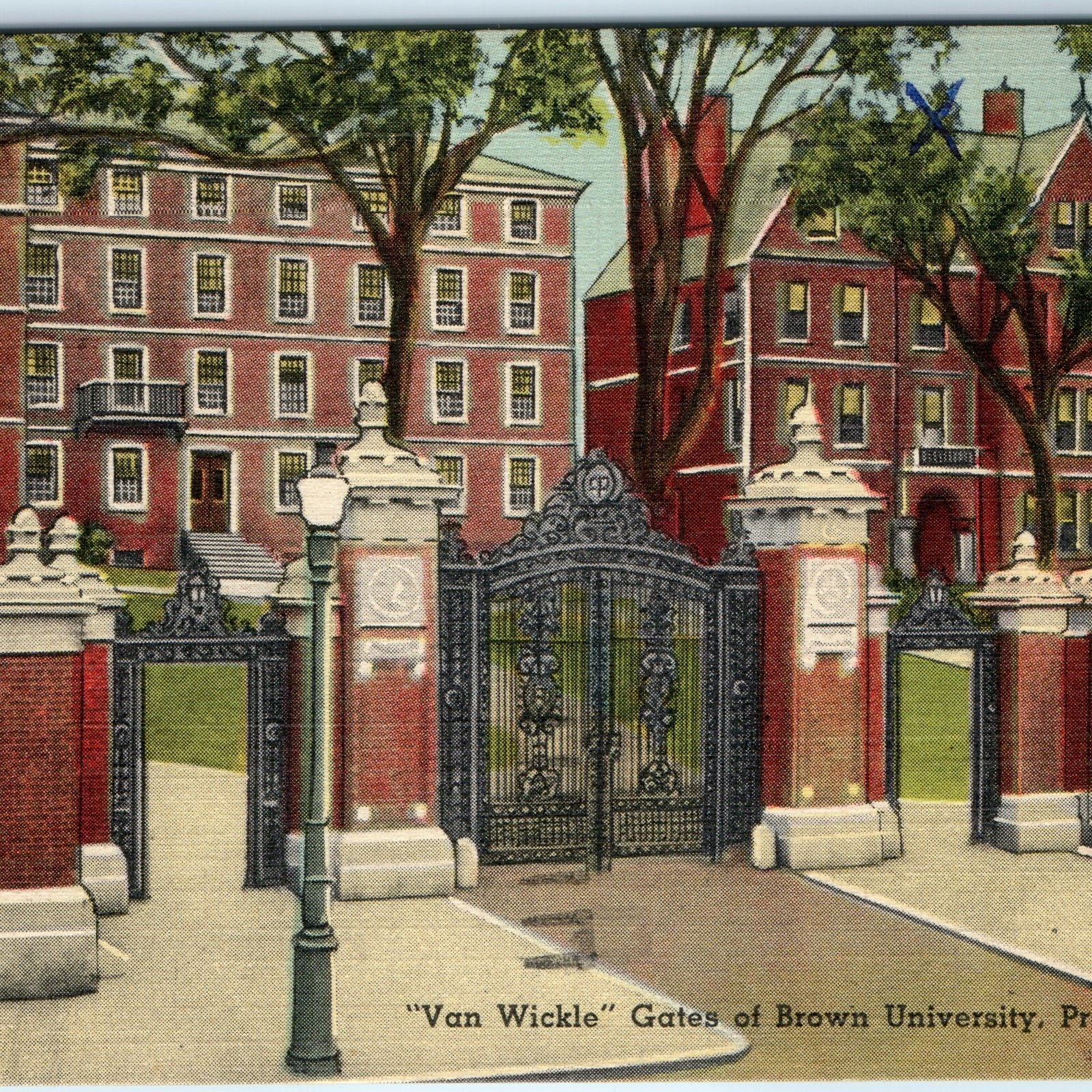 1943 Provincetown, RI Van Wickle Gate Brown University WWII Soldiers ...