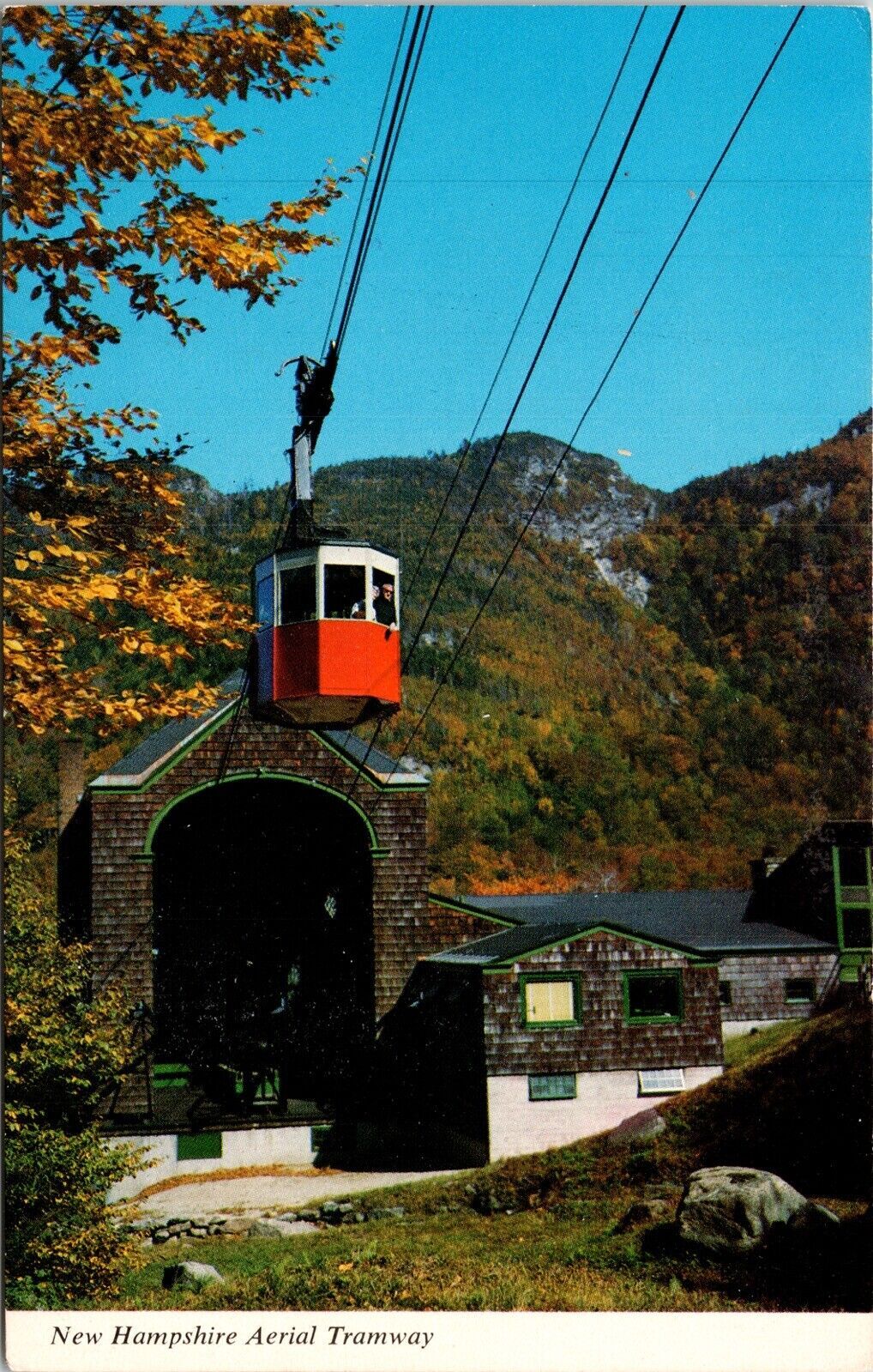 New Hampshire Aerial Tramway Franconia Notch NH Cable Cars Postcard ...